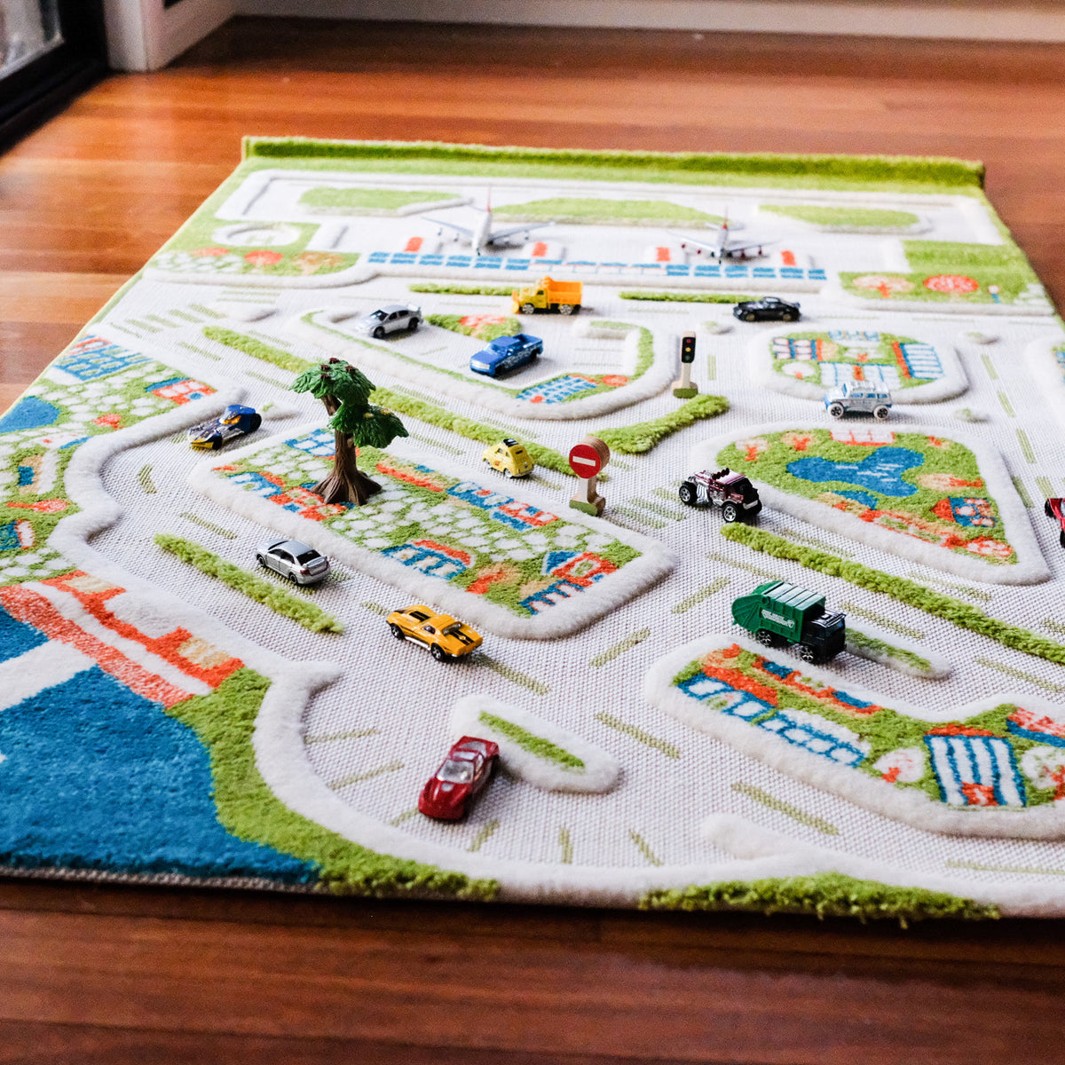 IVI Play Rug Mini City Medium Turquoise | UrbanBaby shop
